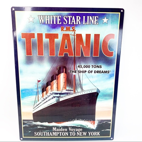 Wall Decor | Titanic Metal Wall Decor Sign | Poshmark